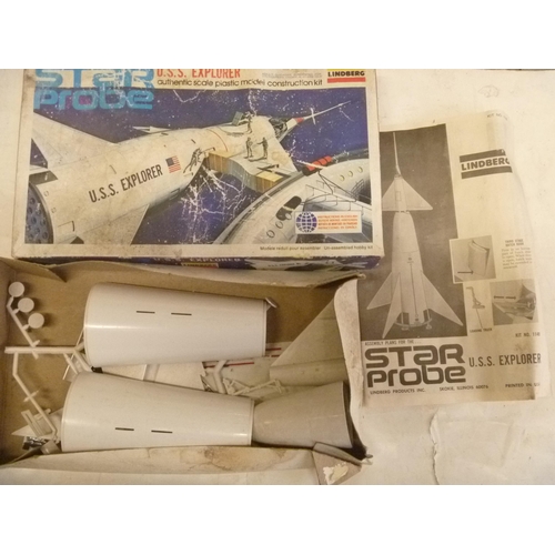 LINDBERG KIT STAR PROBE USS EXPLORER - BOX IS POOR CONTENTS GOOD ...
