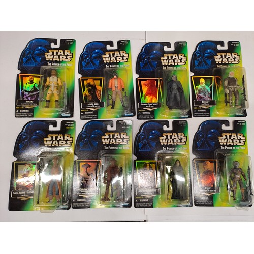 8 STAR WARS CARDED FIGURES FROM 1990's STILL SEALED