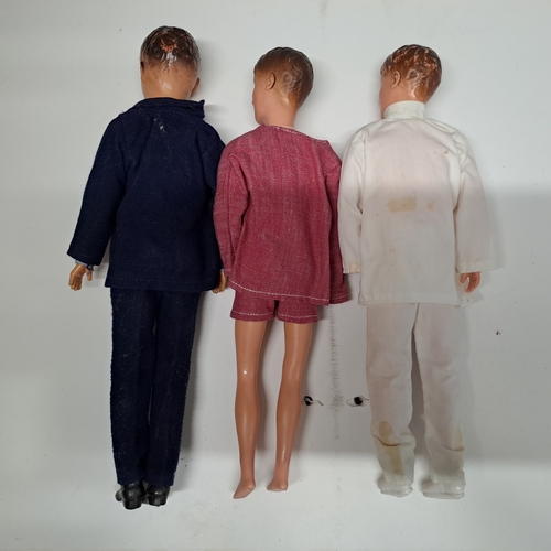 3 Original 1960's Paul Dolls Sindy's boyfreind by Pedigree
