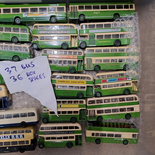 COLLECTION OF 37 EFE BUSES TOGETHER WITH 36 ASSOCIATED BOXES