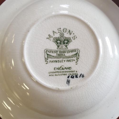 Mason's Paynsley Pattern Ironstone large quantity dinner ware