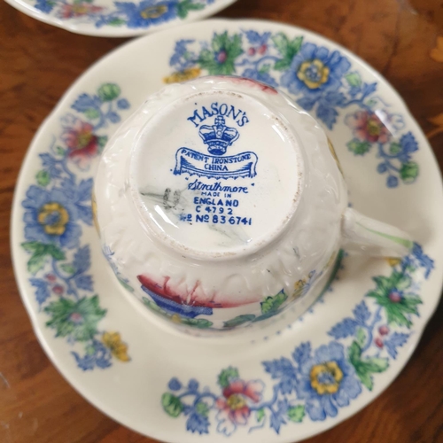 Mason Strathmore tea cups and saucers