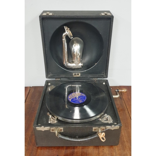 A Very Rare 1914 Decca Trench Wind-Up Gramophone, Model number 3033, in ...