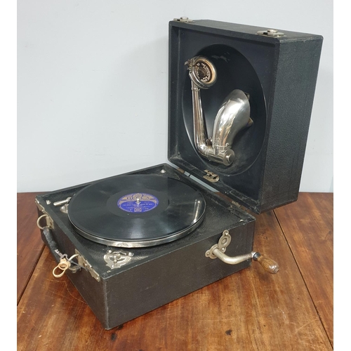 A Very Rare 1914 Decca Trench Wind-Up Gramophone, Model number 3033, in ...