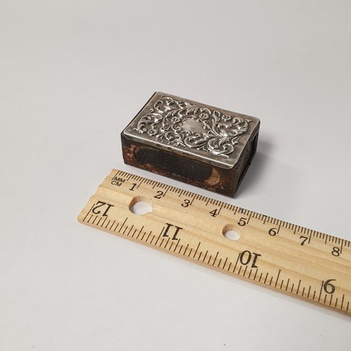 Silver Match Box Case