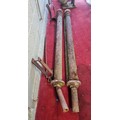 Pair of Antique Gate Posts, Main Post Height 175cm, Total Height 205cm