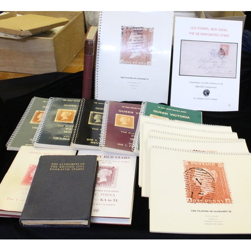 Penny Red Stars by Tonna (Vol 1 & 2), 1d Red Line Engraved Varieties ...