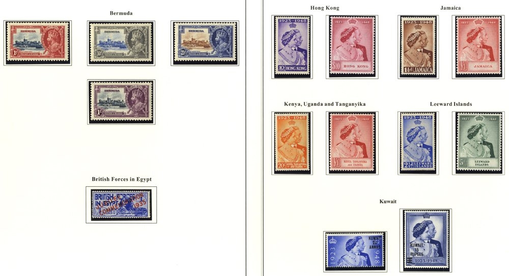 1935 48 Collection Of Complete Sets Neatly Presented In Black Mounts