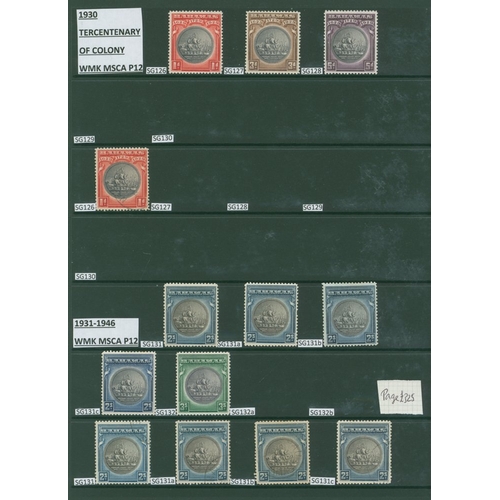 1901-70 M & U collection on hagner leaves incl. 1901 Staircase 1d, 5d ...