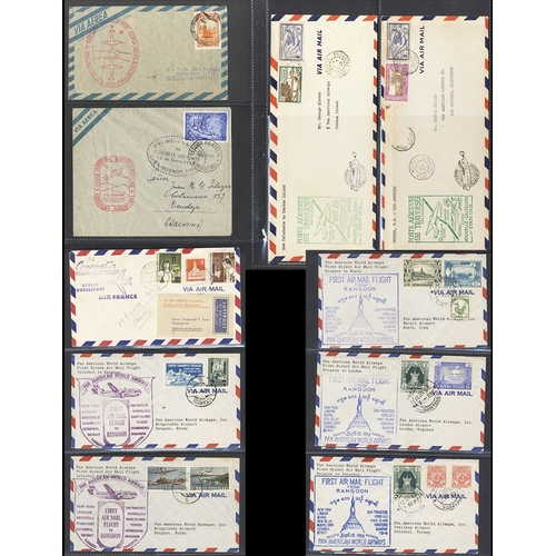 FIRST FLIGHT COVERS 1950's-70's collection in an album (approx 190 ...