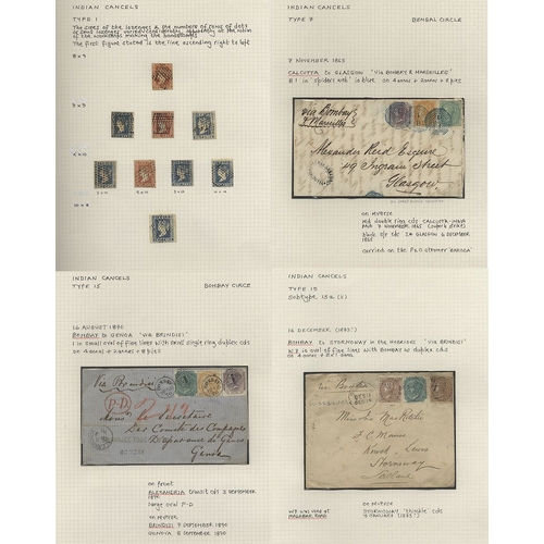 1854-93 postmark collection neatly presented and written up in two ...