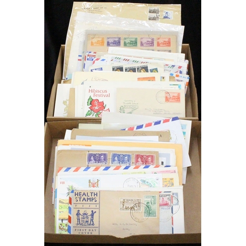 PACIFIC ISLANDS 20thC covers & postcards, most islands represented (96 ...
