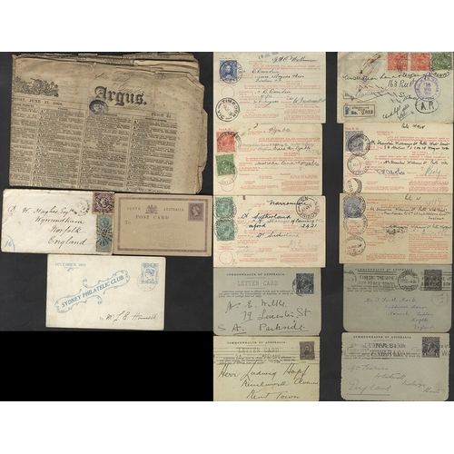 1860's-1940's miscellaneous range of covers & cards (83) incl. 1868 ...