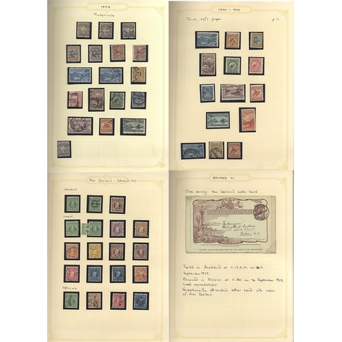 Collection on leaves in a black spring back album with a handful of ...