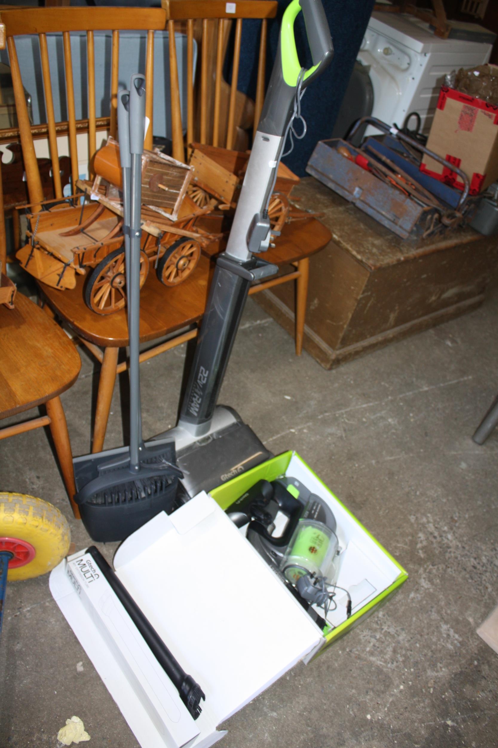 GTech 22 volt cordless hoover & boxed hand held hoover & extension ...