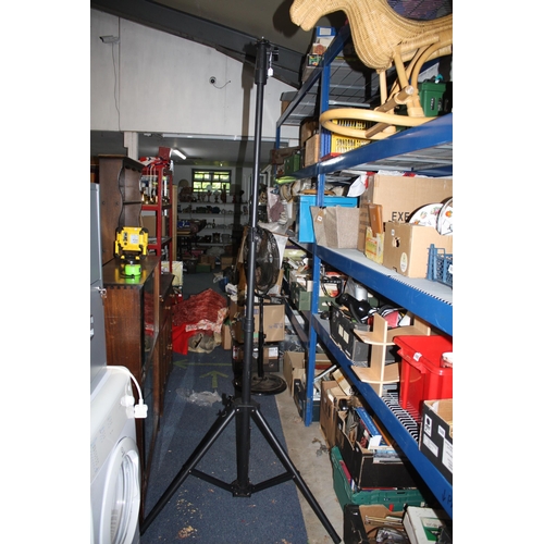 Large adjustable multi use tripod stand height in picture 84"