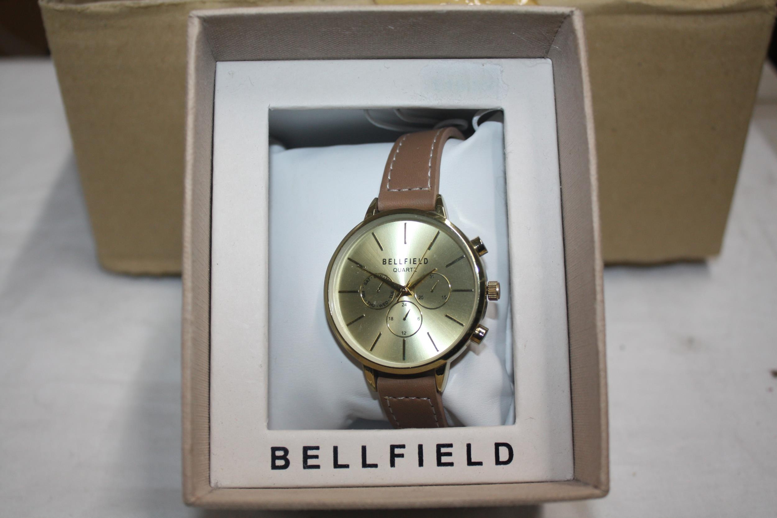 Boxed Bellfield wrist watch