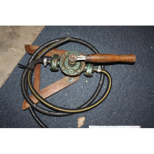 Vintage hand operated bilge pump