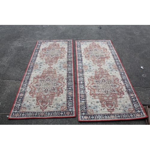 2 polyester carpet runners 80 x 230 cm