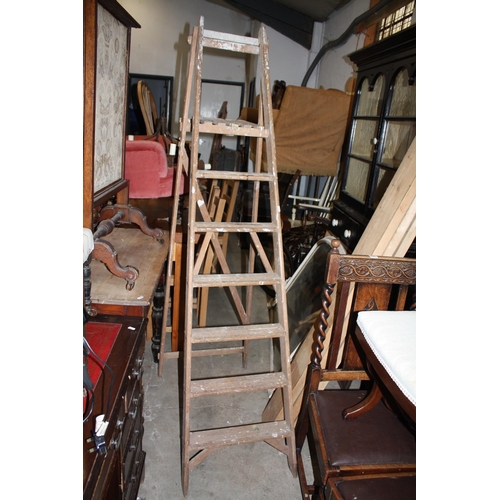 Vintage wooden decorators steps