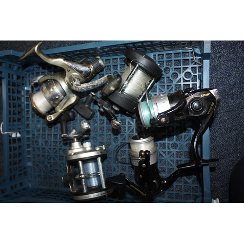 Carton assorted fishing reels