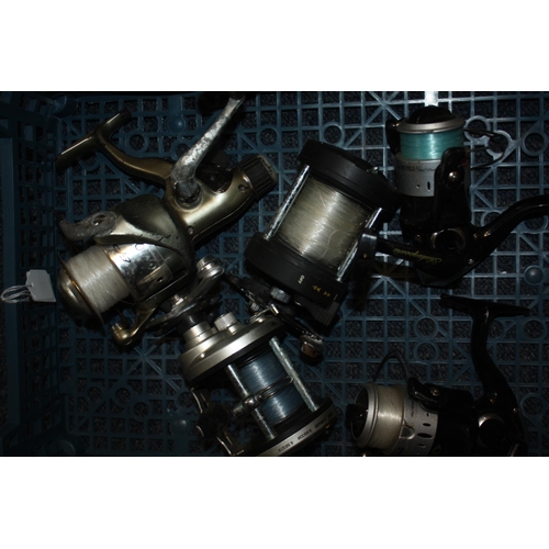 Carton assorted fishing reels