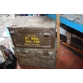 2 military tool boxes 13" h.