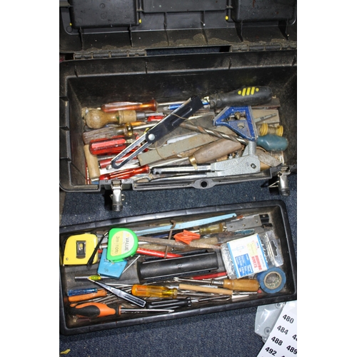 Stanley tool box & contents