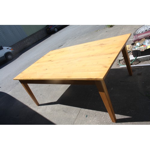 Large oak dining table 30" h. 78" x 47"