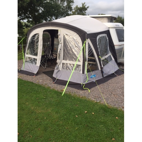 Inflatable caravan awning