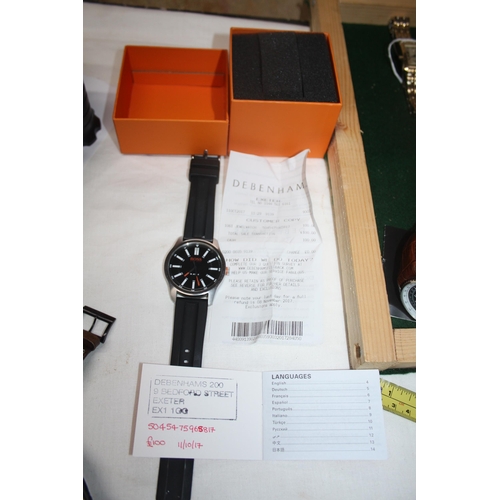 Hugo Boss Gents wrist watch with box & booklet
