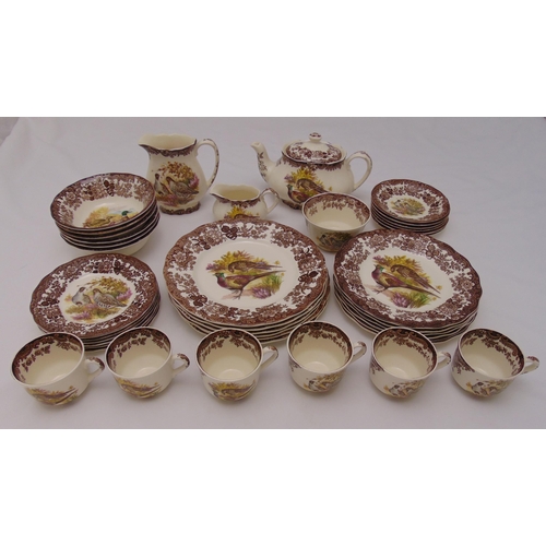 Royal Worcester Palissy Game Series dinner and tea service for six ...