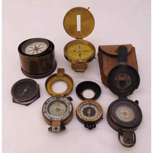 A quantity of compasses of various form and style (6)