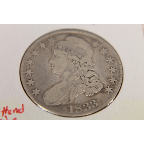 USA Capped Bust Half 1833 Lettered Edge coin