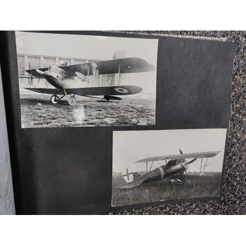Album full of WW1 plane photos, including crash sites and cockpits ...