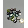A collection of 16 Rhona and Sutton stamped 925 silver pandora style ...