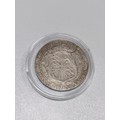 A 1908 halfcrown. Key date. .925 silver coin.
