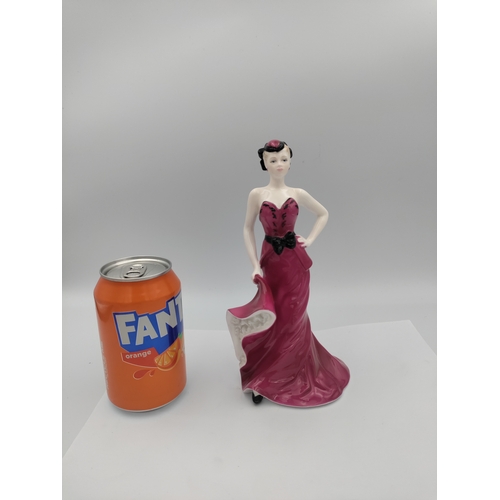 A collection of ceramic ladies figurines. To include coalport ladies of ...