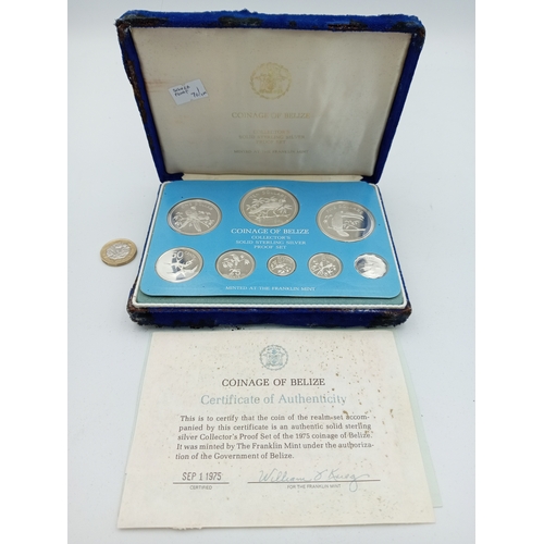 Collectors Solid Sterling Silver Proof Set Franklin Mint Coinage Of ...
