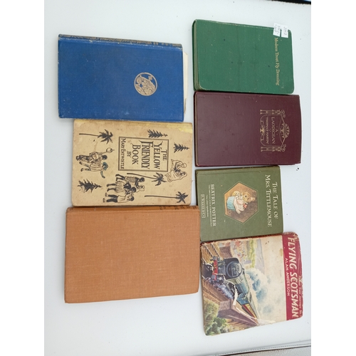 Assortment Of Early 20th Century Books Including The Yellow Friendly ...