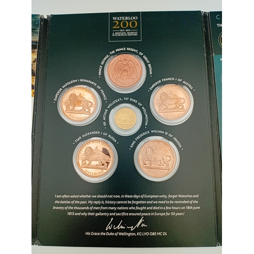 Battle of Waterloo coin set to include a 7g 14ct gold coin in the centre.