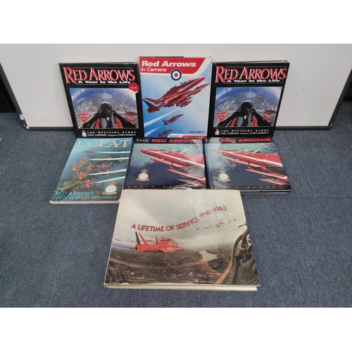 A collection of 7 books on the red arrow. To include 2x Red Arrows: a ...