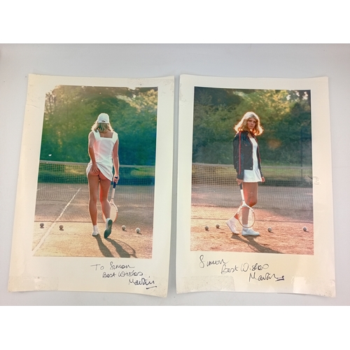 Two photographs of the famous "Tennis Girl", Fiona Butler - a British ...