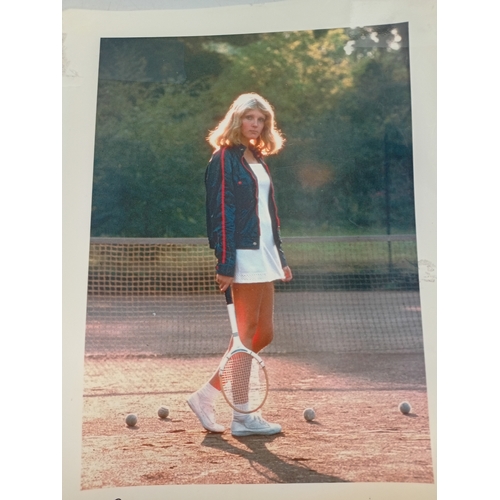 Two photographs of the famous "Tennis Girl", Fiona Butler - a British ...