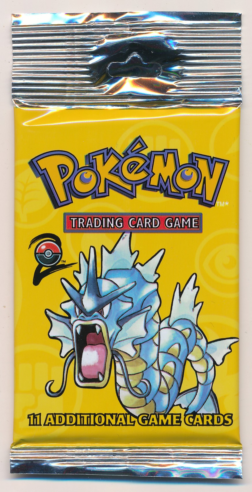 Pokémon Base Set 2 (Two) sealed booster pack (2000). Gyarados artwork ...