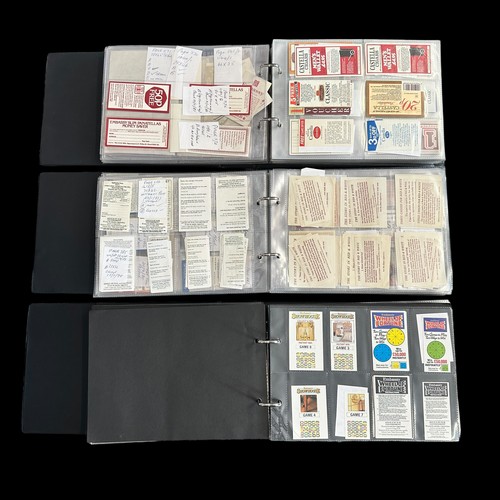 Cigarette packet coupons and inserts etc, in 3 full albums, also some ...