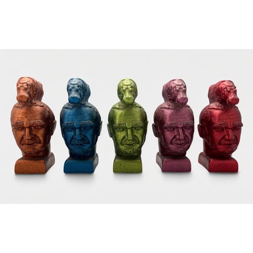 Terry Webster (British, 1941-2024), Hippo Heads, Composite resin in ...