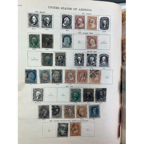 United States of America, small early issues range on loose leaves, to ...