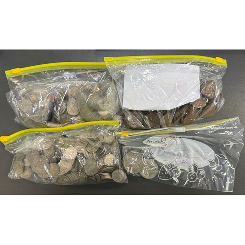 Vast Collection of Coins including shillings, uncirculated happennies ...