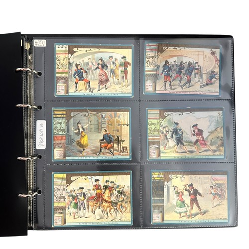 Album Of Liebig cards to include set numbers: F402, F406 (2 cards have ...